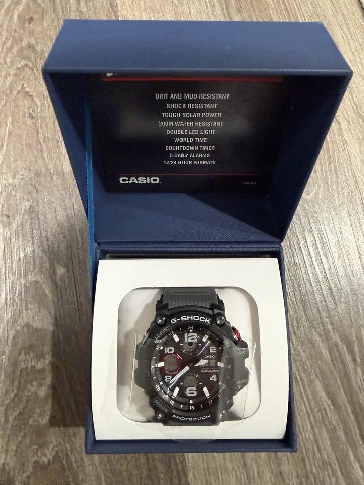 Casio Master G-Shock Mudmaster Men Solar Power Watch Quartz 54.9mm ...