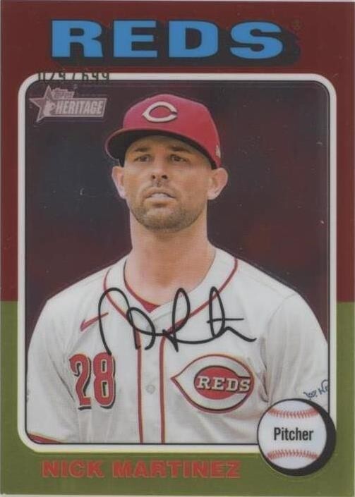2024 Topps Heritage High Number - Nick Martinez #560 Chrome /699 for ...