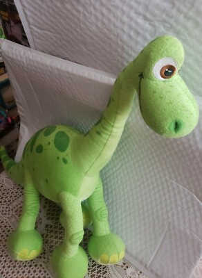 The Good Dinosaur Disney Store Plush Arlo Dino Green Long Neck Stuffed ...