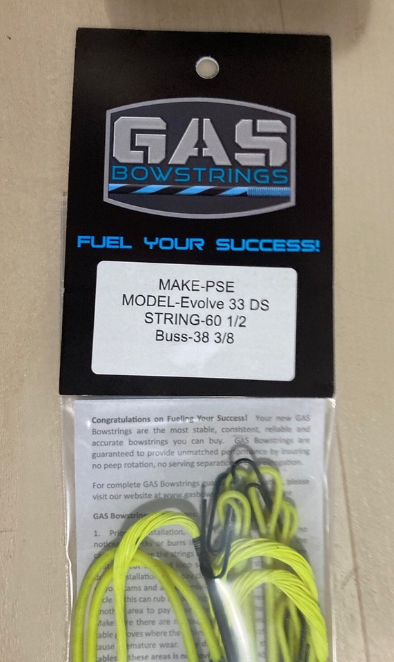GAS High Octane String and Cable Set - Flo Yellow - PSE Evolve DS 33 | eBay
