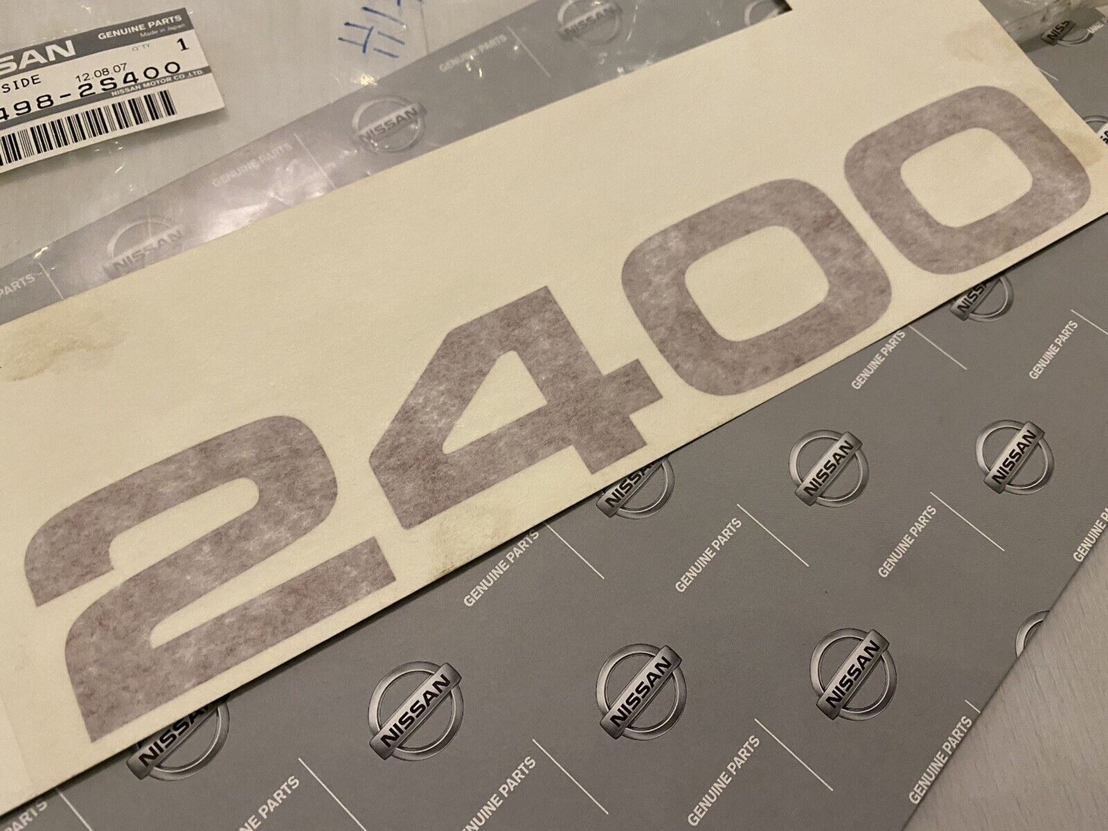 93498-2S400 Nissan D22 Label Rear Fender, NOS New Original Genuine OEM ...
