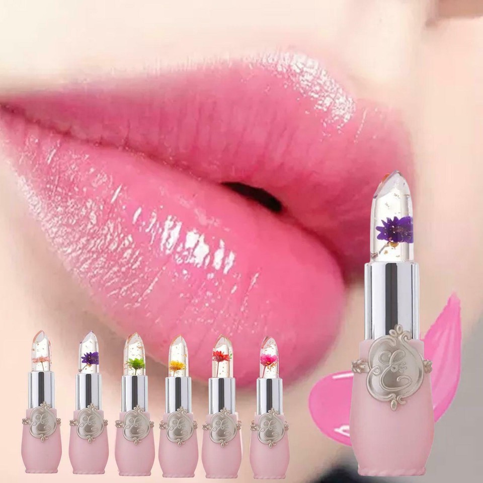 Jelly Flower Lipstick Colour Changing Lipstick Moistening Transparent ...