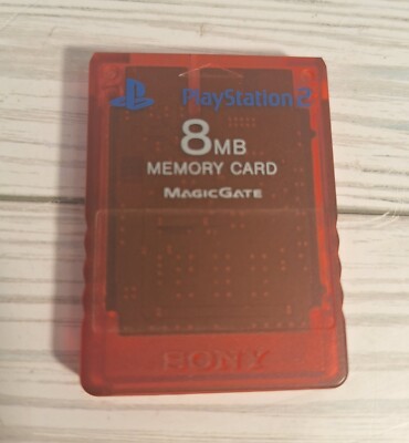 Sony Red Memory Card for PlayStation 2 PS2 OEM MagicGate 8 MB | eBay