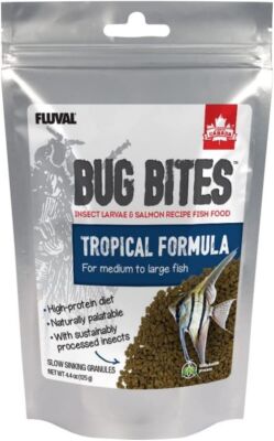 Aquarium, Fluval Bug Bites Tropical Formula Granules for M - L Fish (4. ...