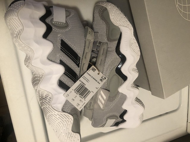 Size 7.5 - adidas Exhibit B Mid Gray Black White 2022 for sale online ...
