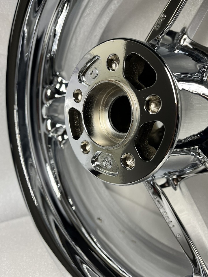 HARLEY REAR WHEEL SPORTSTER XR 1200 CUSTOM CHROME OEM MAG RIM OUTRIGHT ...