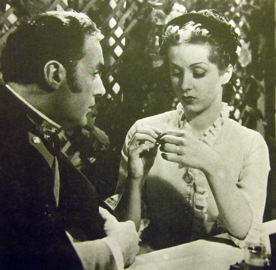 MAYERLING clipping Charles Boyer & Danielle Darrieux B&W photo 1936 ...