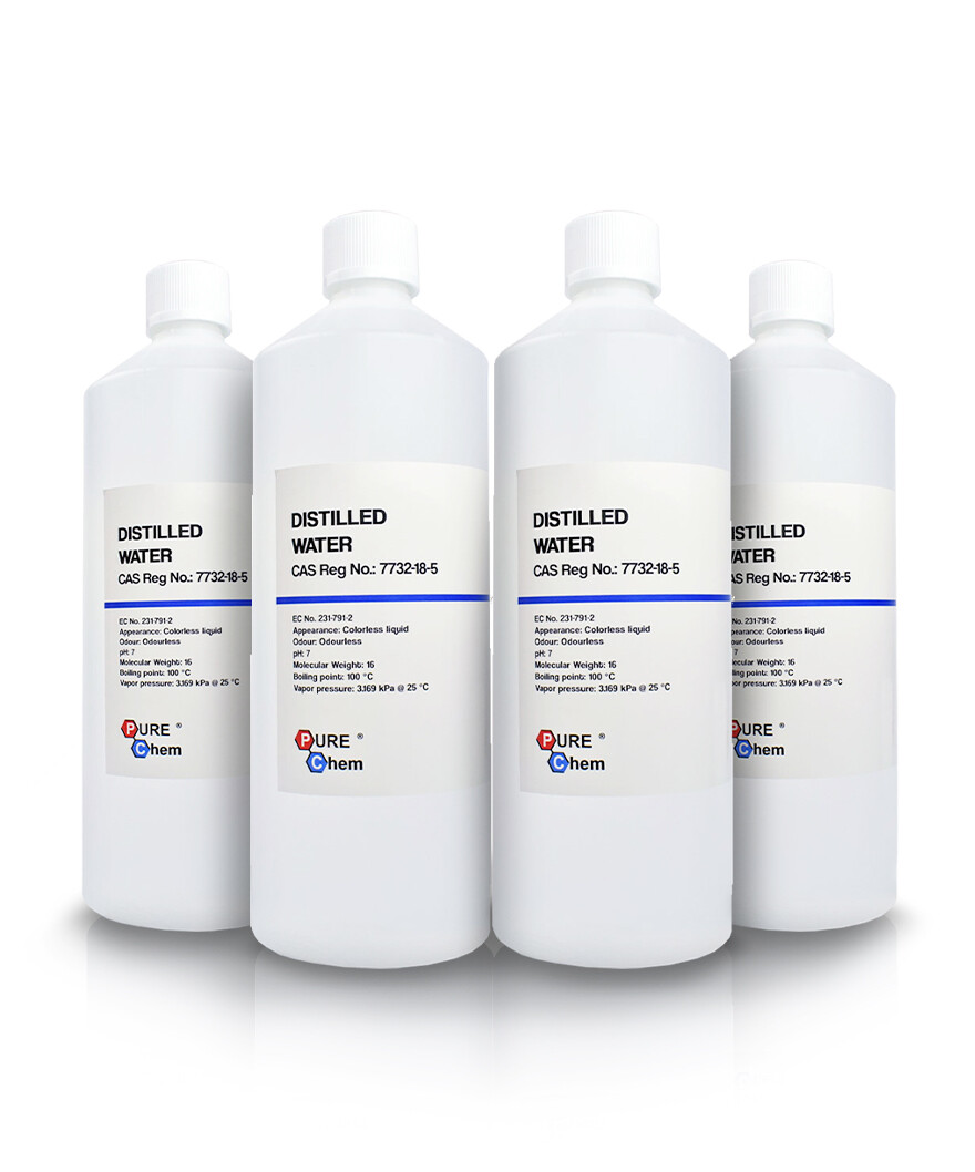 Distilled Water Pure Chem 100% Ultra Pure Water Multi Listing (WHITE ...