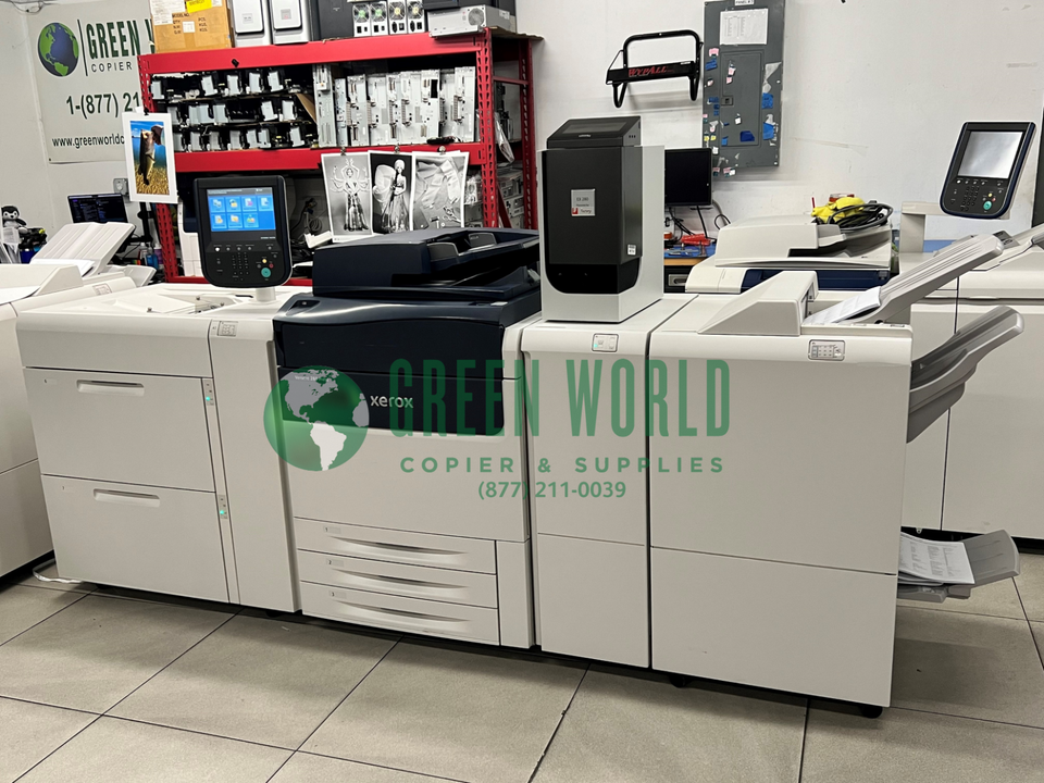 Xerox Versant 280 Color Press w/ 2-Door Hi-Cap, Pro Booklet Maker ...