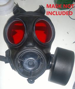 Gas mask lenses, S10, FM12, GP-5, MC-1, PMG, AIRSOFT SAFE, clear or DIY ...
