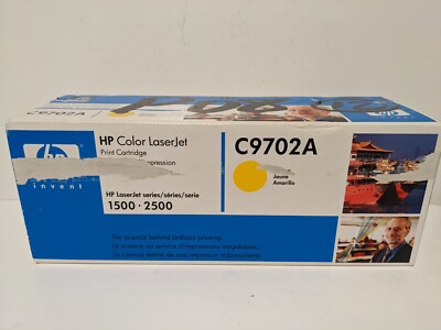 NEW HP C9702A Yellow Toner Cartridge HP Color LaserJet 1500 2500 | eBay
