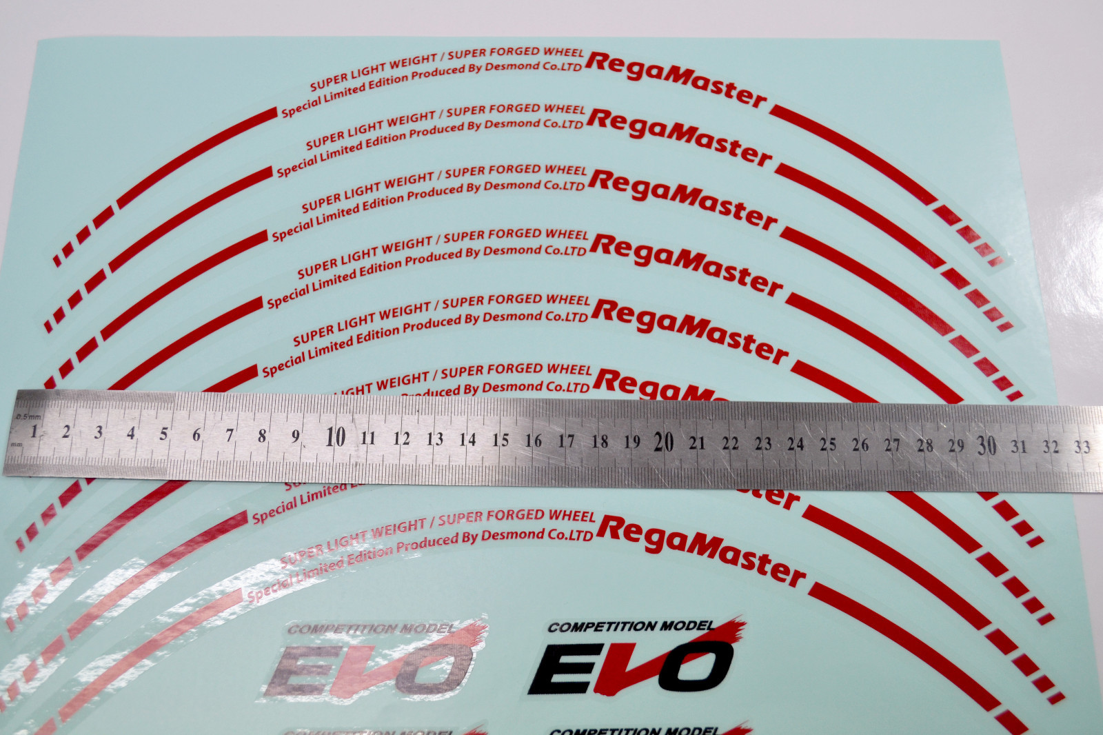 JAPAN MATERIAL 15" EVO REGAMASTER HIGH QUALITY REPLACEMENT DECAL ...