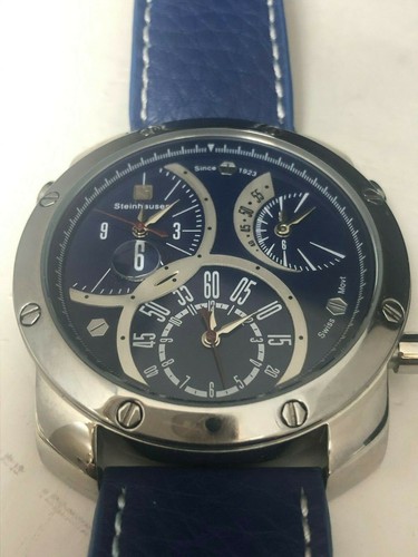 STEINHAUSEN MEN'S WATCH TRIPLE CROWN TRIPLE TIME ZONE | eBay