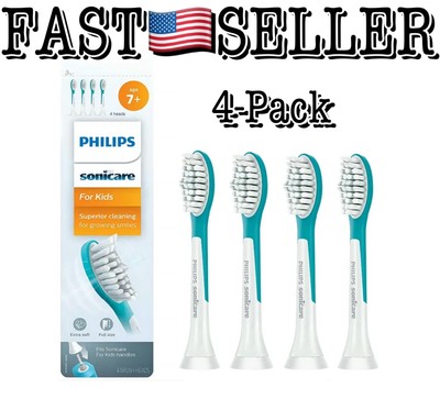 4-Pack Philips Sonicare for Kids Original Compact Toothbrush Heads ...