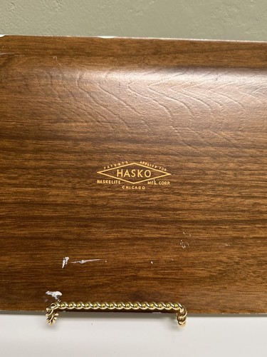 Hasko Hand Painted Black & White Checkered Distressed Light Tray 16" | eBay