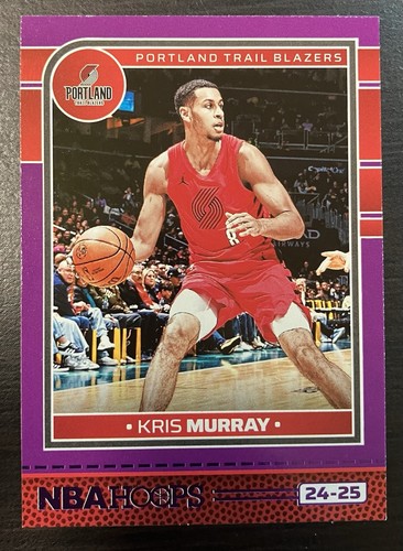 2024-25 Hoops #200 Kris Murray - Portland Trail Blazers Purple | eBay