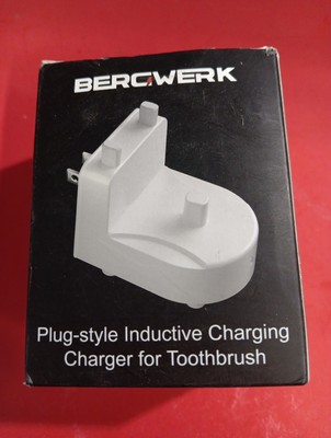 Plug-in Inductive Charging Charger For Toothbrush-- BLACK NIB Free ...