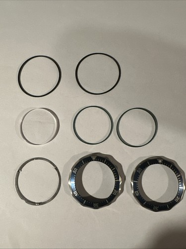 Omega Seamaster 36mm Bezels 2.Crystal, 2 Crystal Gaskets, Bezel Click ...