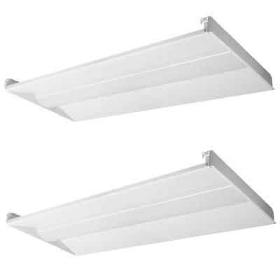 2Pack 2x4 LED Flat Panel Troffer Light, 55W, 4000K Cool White, 7040LM ...