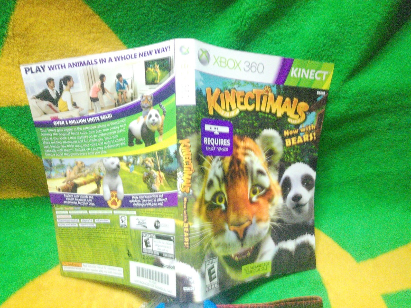 Kinectimals Xbox 360 Cover Art Only | eBay