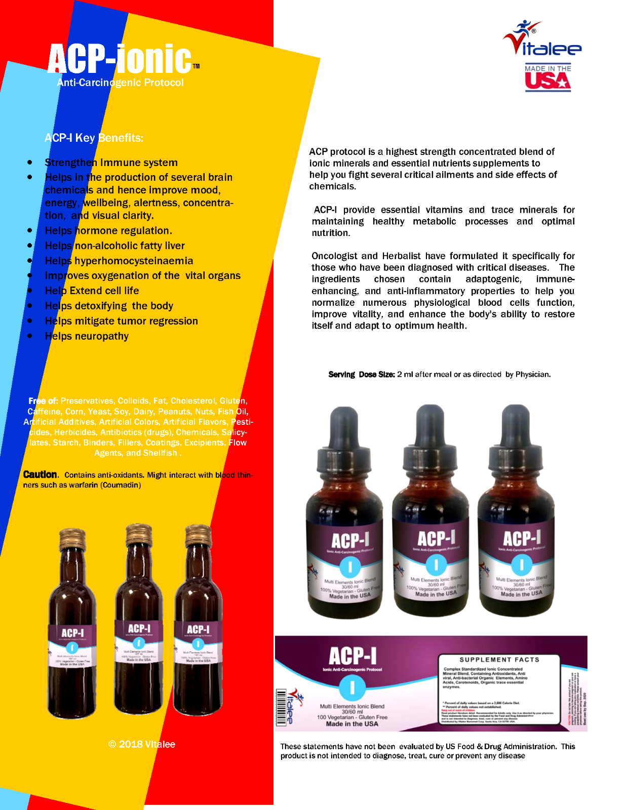 ACP-I Nano Ionic Multi Minerals and Vitamins Supplement for all ages(1 ...