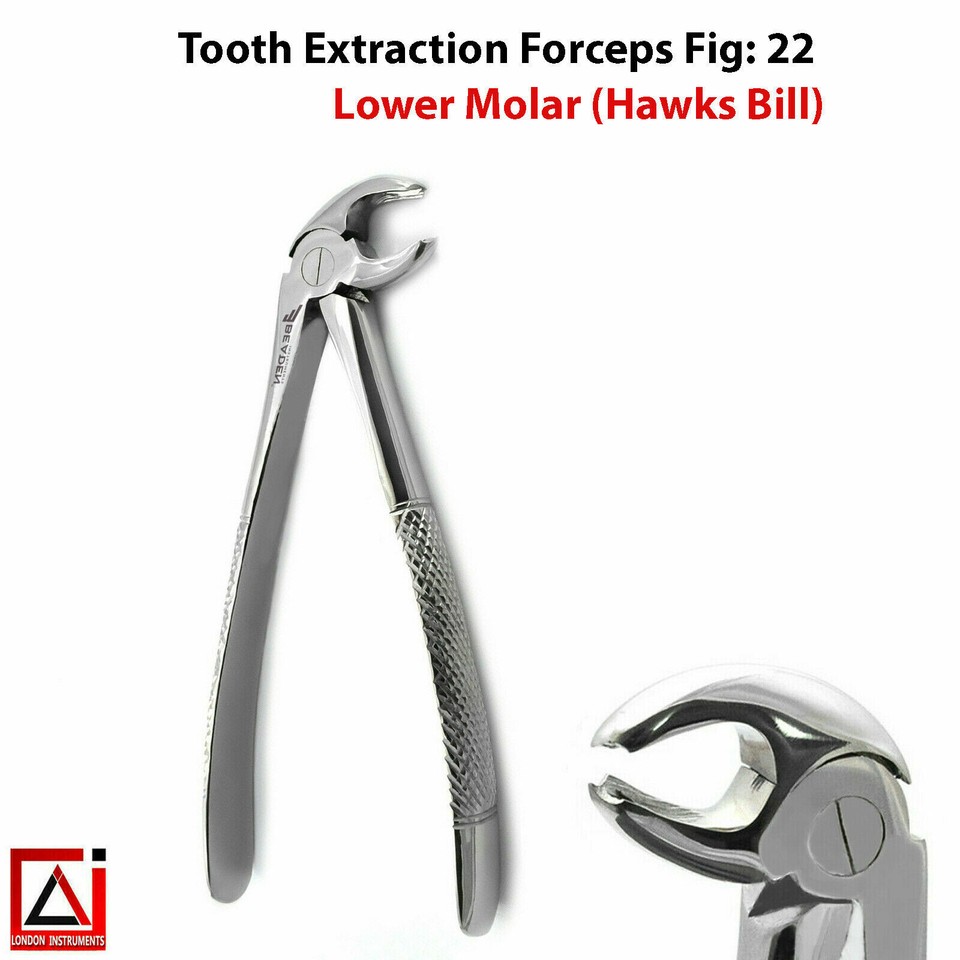 Dental Tooth Extraction Forceps Upper Lower Wisdom Teeth Removal Pliers ...