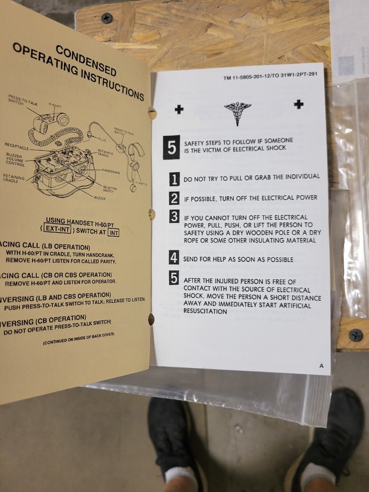 TA-312/PT Telephone Operators Manual/Technical Maintenance TM 11-5805 ...