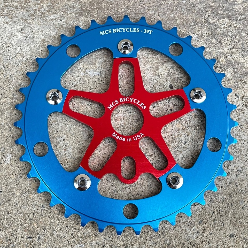 MCS Alloy Chainring & Spider Combo Sprocket BMX Bike Bicycle Sprockets ...