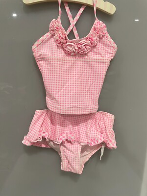 BNWT - TARGET - 2 Piece Pink/White Swimwear Set (Tankini Set) - Size 2 ...