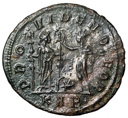 RARE EMPEROR Florian Roman Coin w COA Providentia & Sol PORTRAIT ...