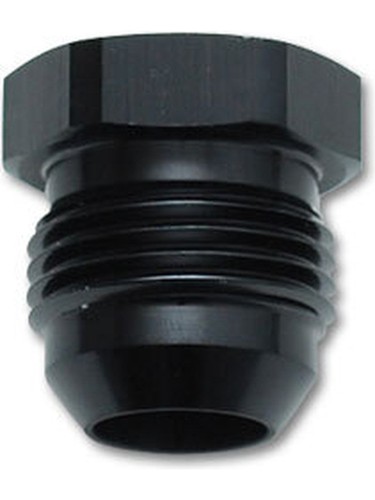 Vibrant Performance AN Flare Hex Head Plug; Size: -8AN Black Anodized ...