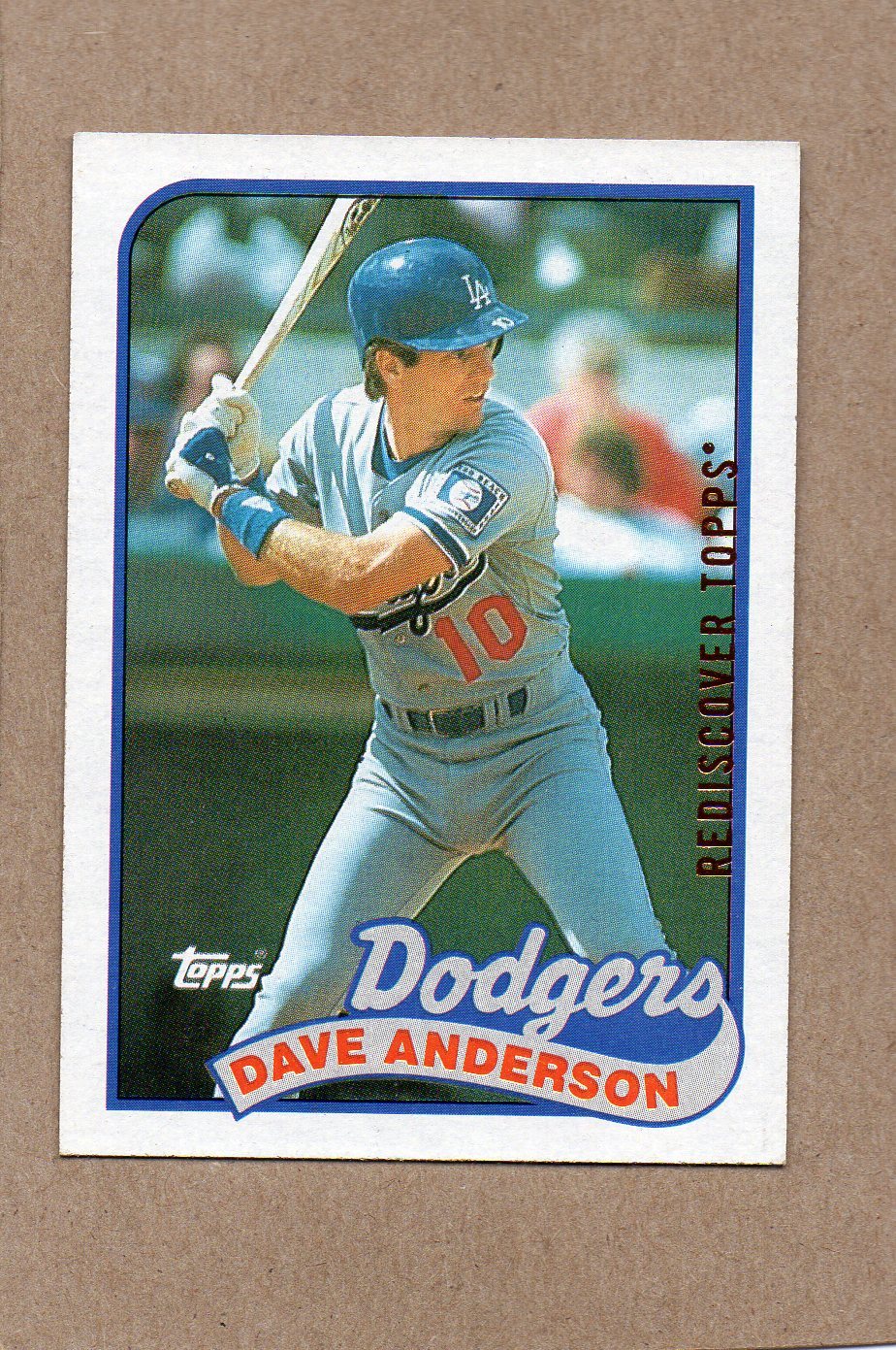 2017 topps rediscover buyback card 1989 117 dave anderson dodgers ...