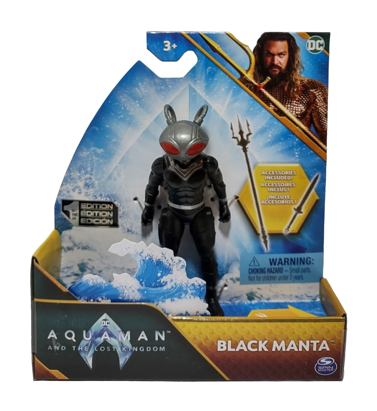 DC Aquaman The Lost Kingdom Black Manta Mera Orm Stealth Suit Figures ...