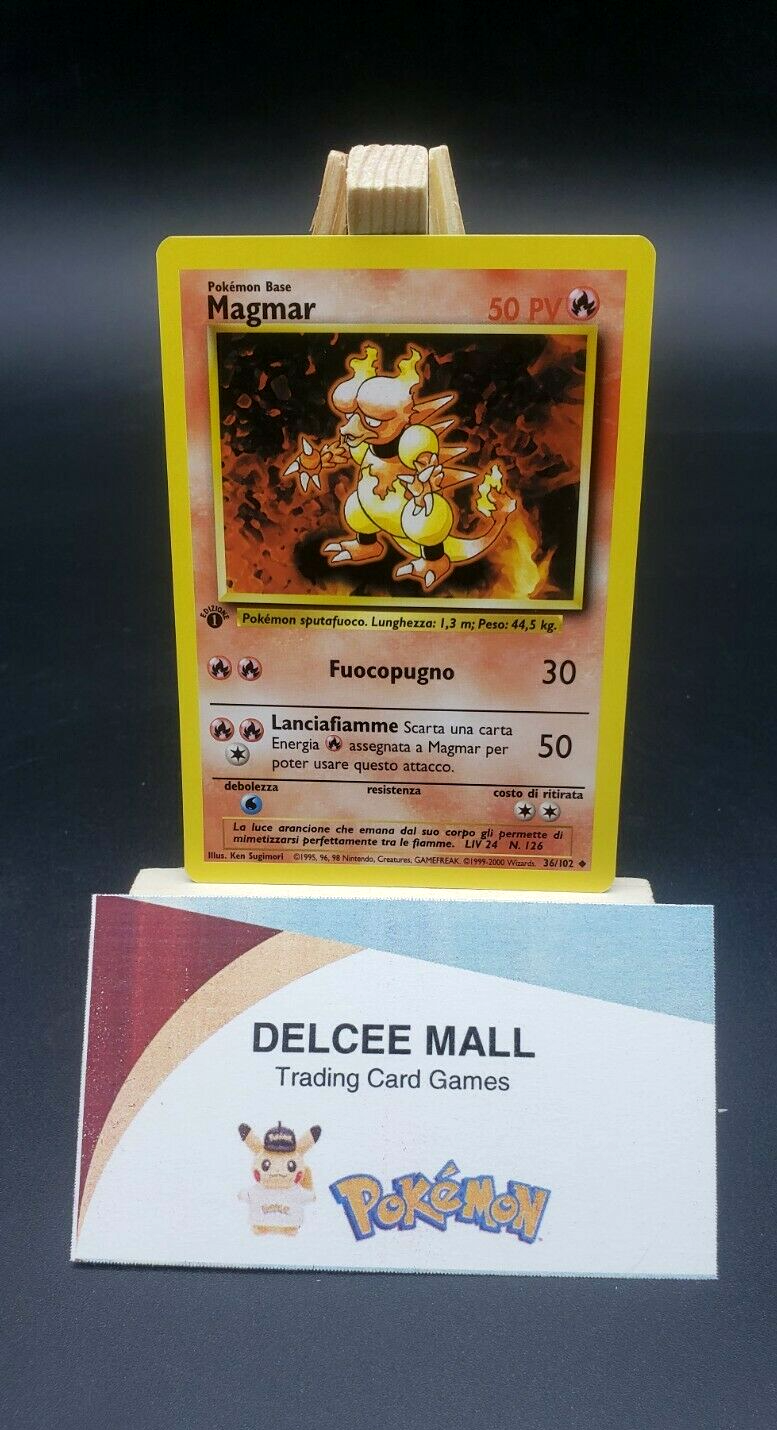 Italian Pokemon TCG 1st Edition Magmar #36/102 Base Set Non-Holo | eBay