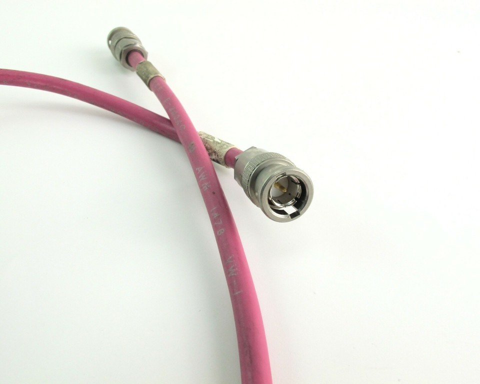 18" Trompeter UPCY-24-75 RF Coax Cable Assembly 20 AWG 75 OHMS 5995-01 ...