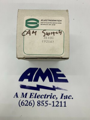 ELECTRO SWITCH 3110C Rotary Ammeter Transfer Switch 10-AMP 125v (A-5 ...