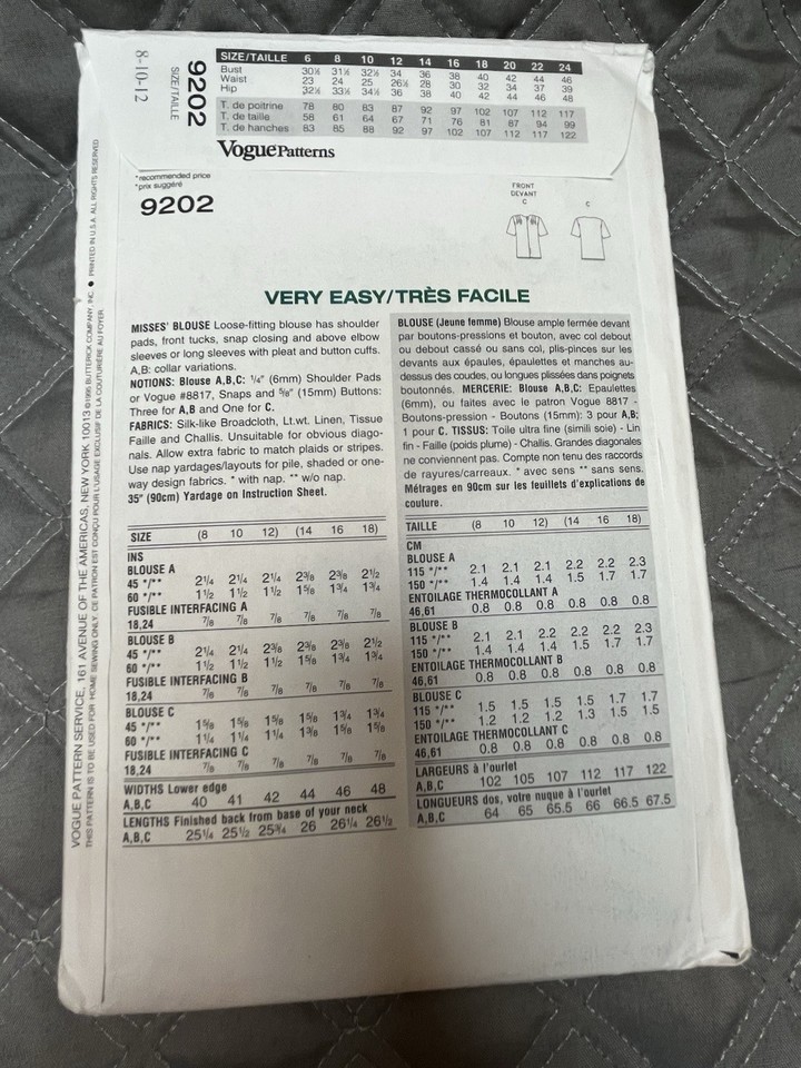 Vintage Vogue Very Easy & Options Patterns Lot Uncut Factory Folded 90 ...