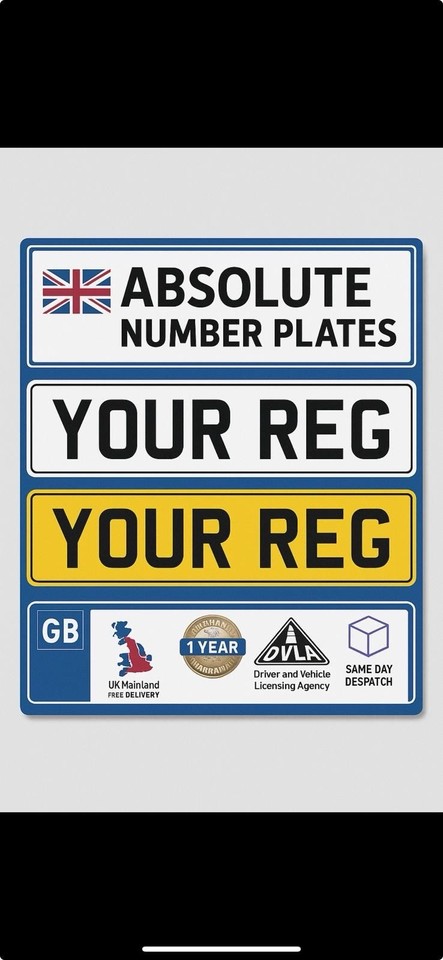 UK | MOTORBIKE | MOTORCYCLE NUMBER PLATE/2D/3D/4D MOT AND ROAD LEGAL ...