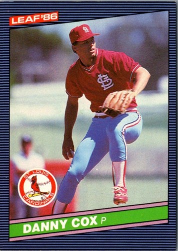 1986 Leaf Danny Cox #177 St. Louis Cardinals Baseball Card | eBay