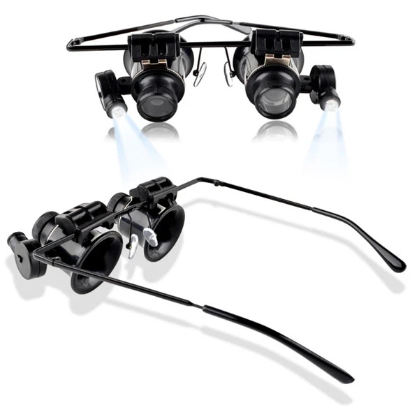 20x Jewelers Magnifier Magnifying Glasses Eyeglasses for Gold Diamond ...
