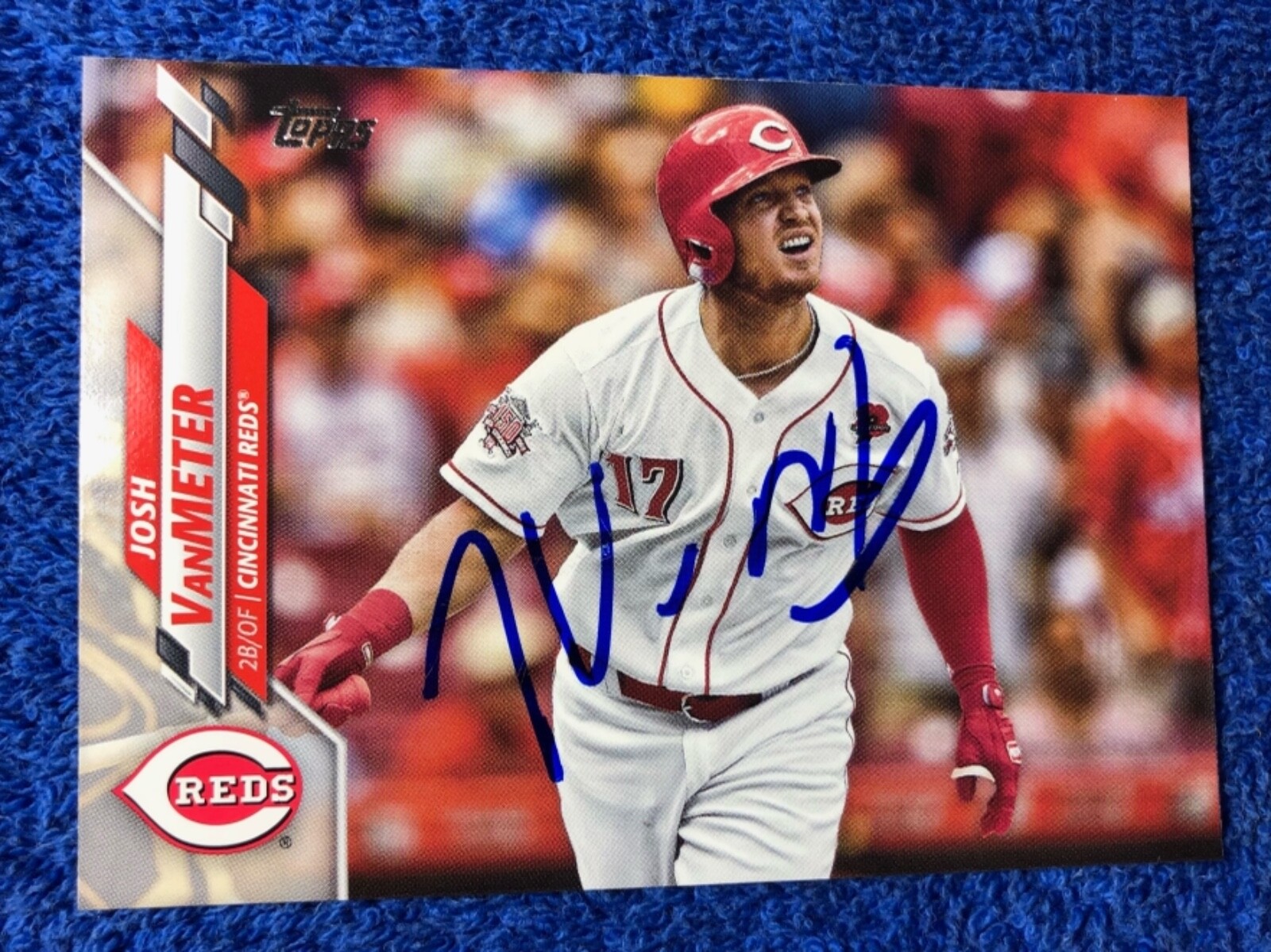 2020 Topps Cincinnati Reds Josh VanMeter Autographed Baseball Card #30 ...