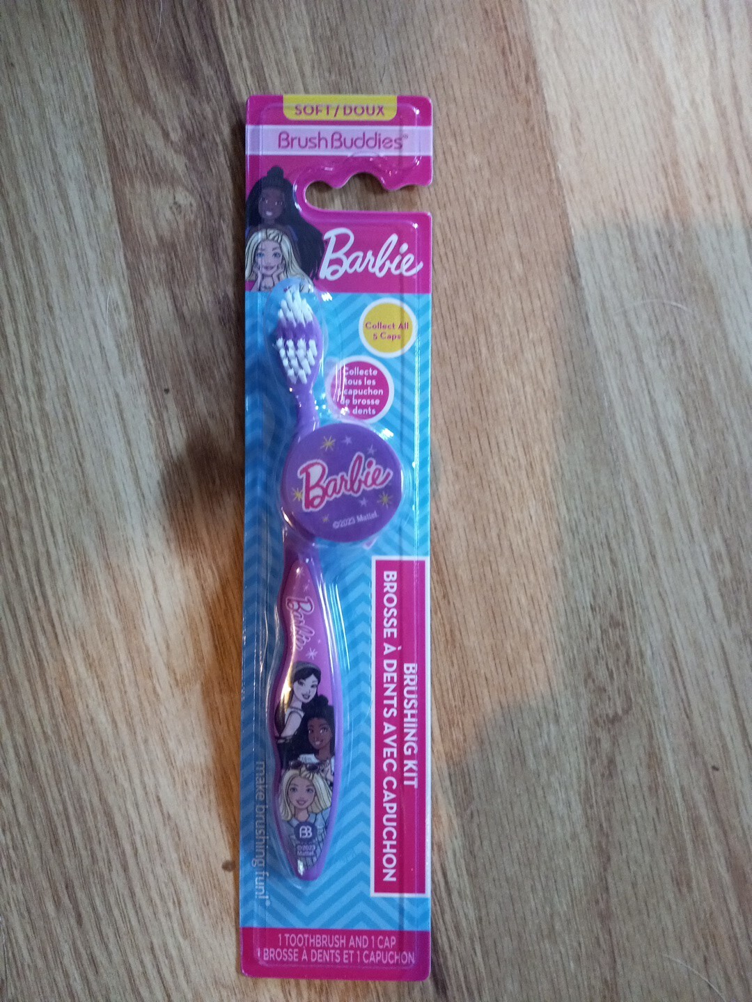 Barbie Brush Buddies Toothbrush Set Soft Pink Purple Brand New! | eBay