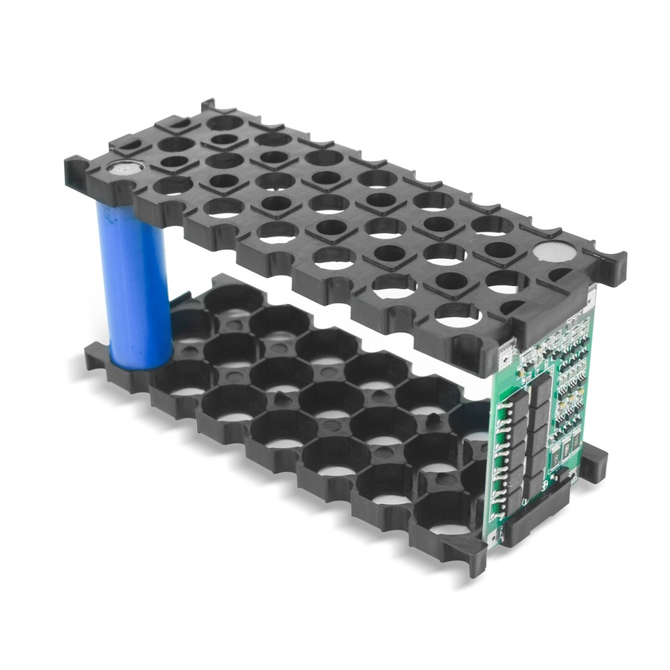 12V 3S 7P Li-ion Battery Storage Case Box with Power Display +3S40A BMS ...