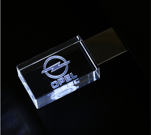 USB Flash Drive 2.0 Metal Stick Car Logo Opel Fan Driver Lover Gift LED ...