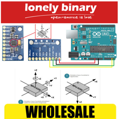 MPU9250 9DOF Gyroscope, Accelerometer Magnetometer Sensor Module ...