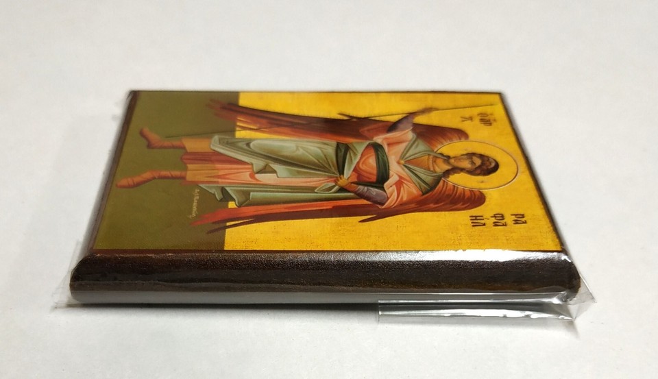 ARCHANGEL RAPHAEL, FULL BODY - Greek Byzantine Orthodox Icon | eBay