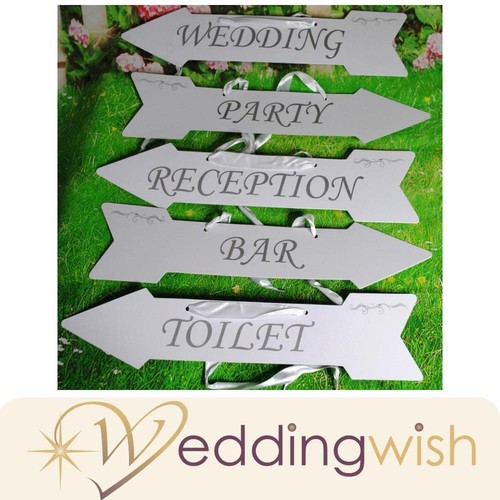 Arrow Wedding Directional Signs Two Sided | eBay