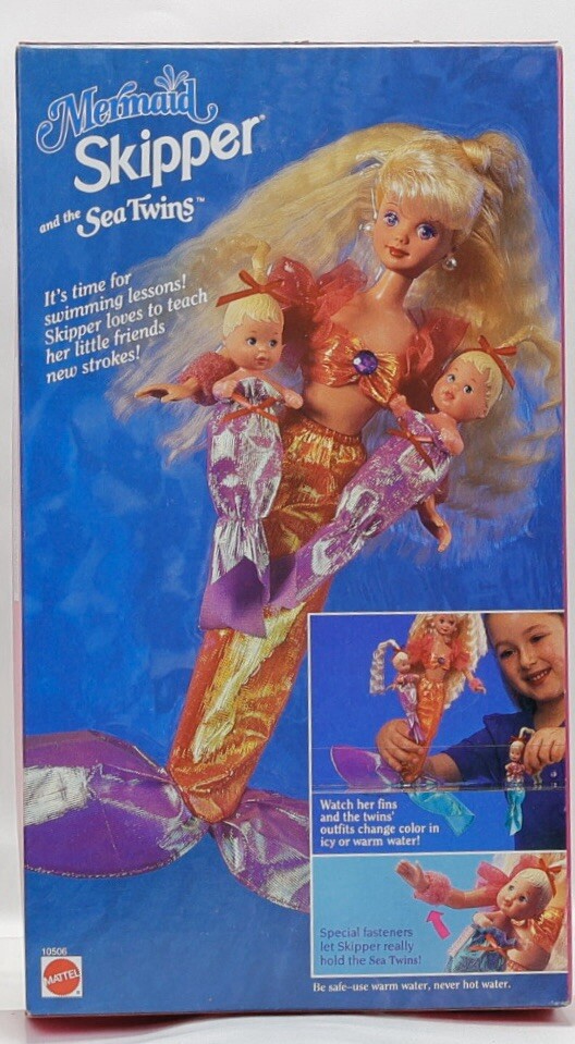 Mermaid Skipper and The Sea Twins Barbie Doll 1993 NRFB Mattel 10506 ...