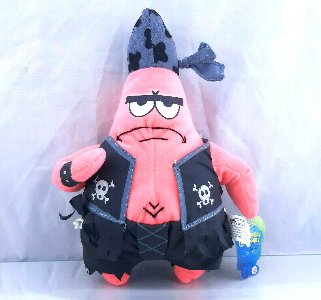 Patrick Star Pirate 2004 Nanco 10" Inch Plush Doll Spongebob ...