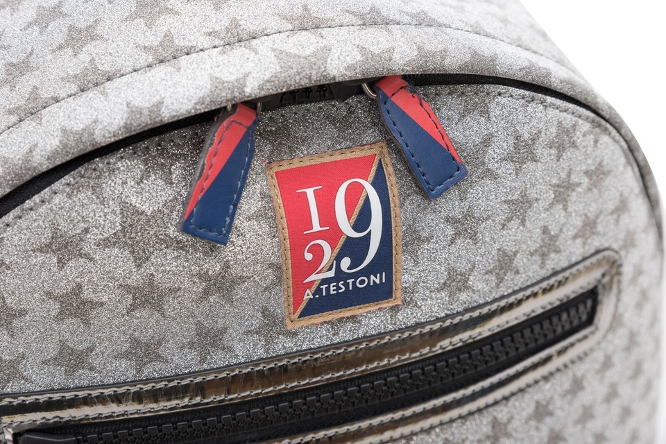 $410 Testoni I29 Bologna Luxury Cristals Backpack Rising Star + Silver ...